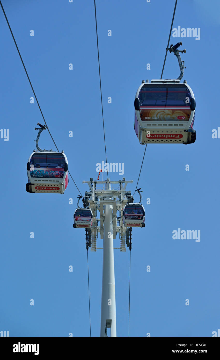 London cable car greenwich hi-res stock photography and images - Alamy