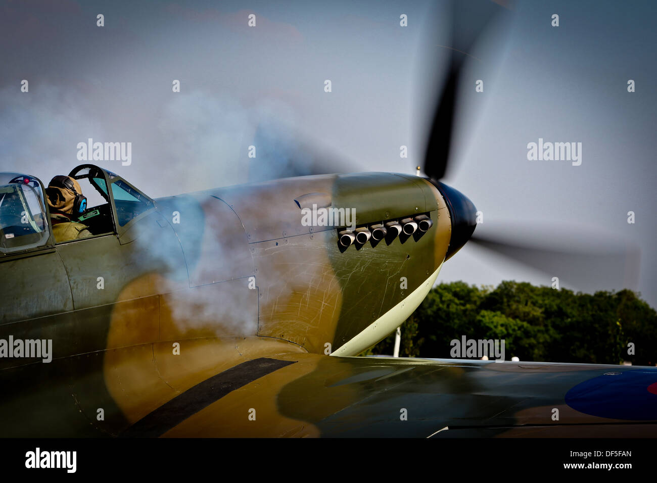 A restored airworthy Spitfire Mark 1X, converted to a twin seat ...
