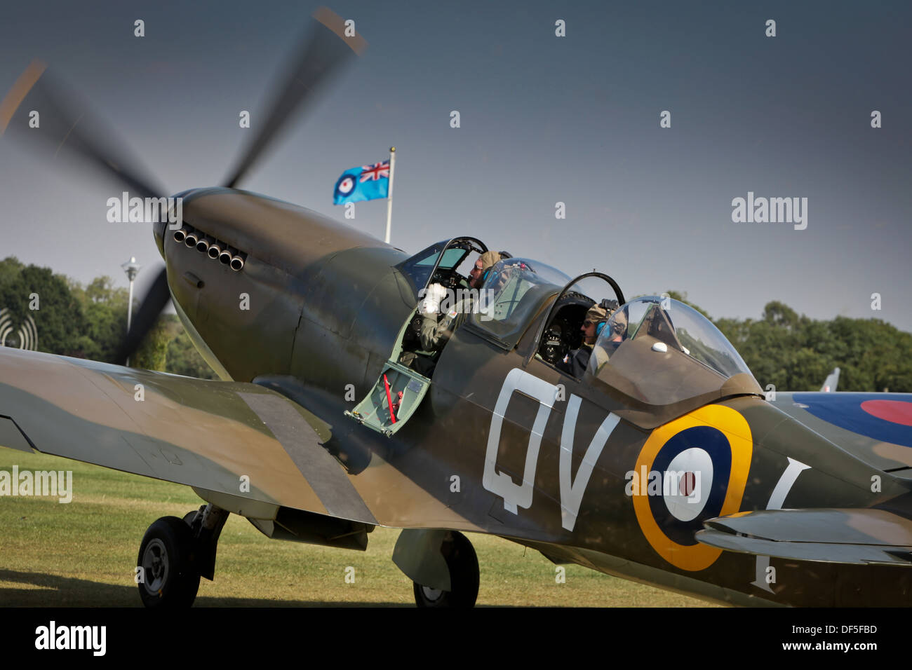 A restored airworthy Spitfire Mark 1X, converted to a twin seat ...