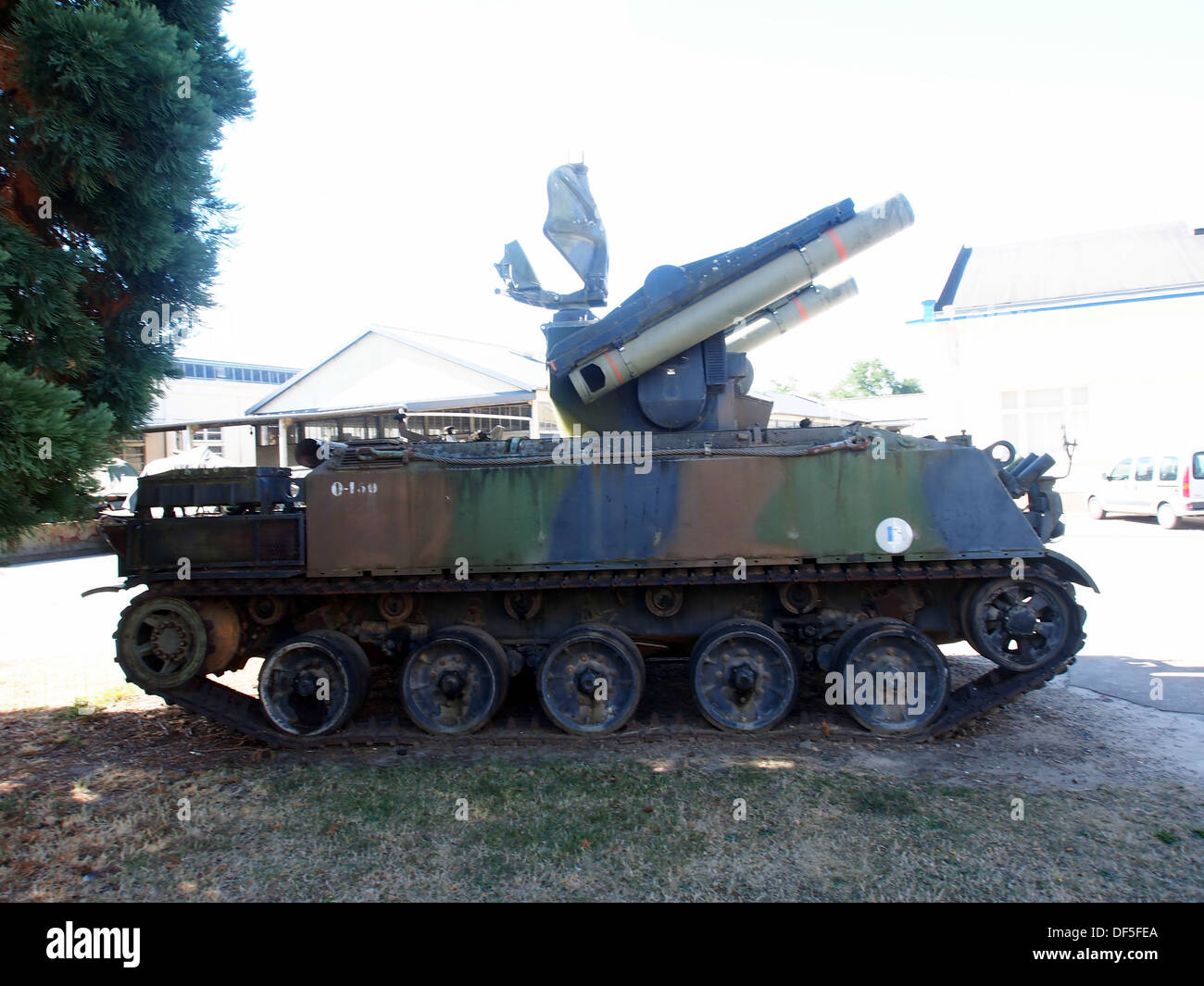 The AMX-30 Roland SAM, an anti-aircraft missile system mounted on the ...