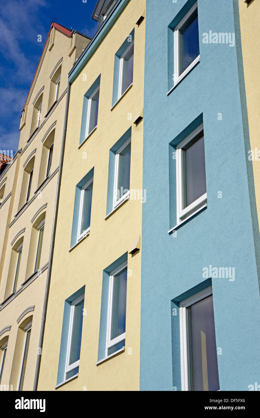 Modern living buildings, apartment buildings in Kiel, Germany Stock ...