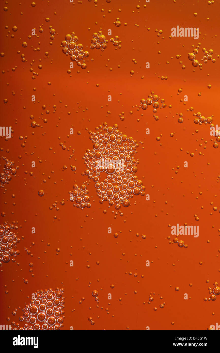 closeup - orange motor oil with bubbles texture background Stock Photo ...