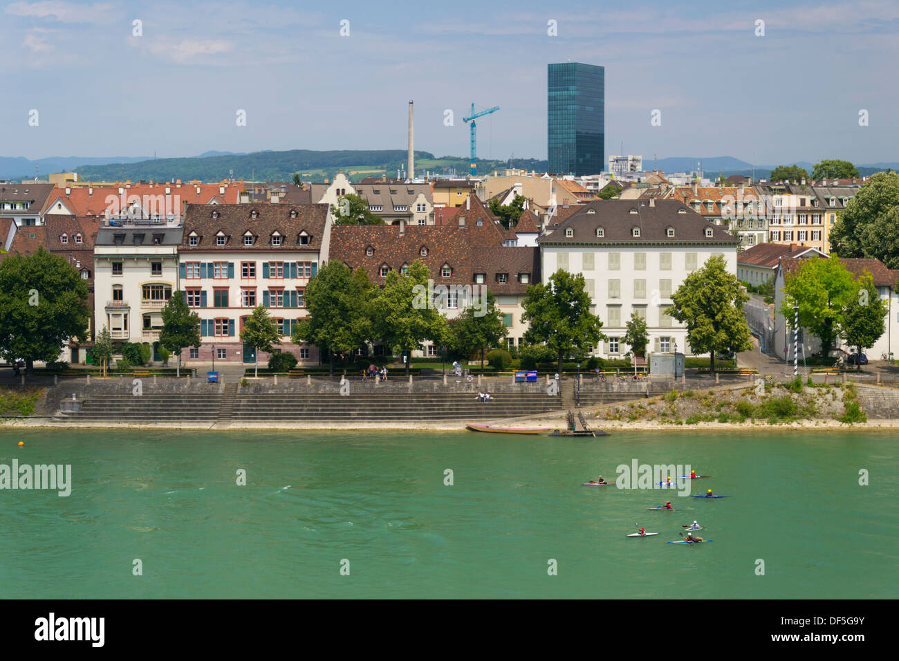 Oberer Rheinweg riverside, Basel, Switzerland Stock Photo - Alamy