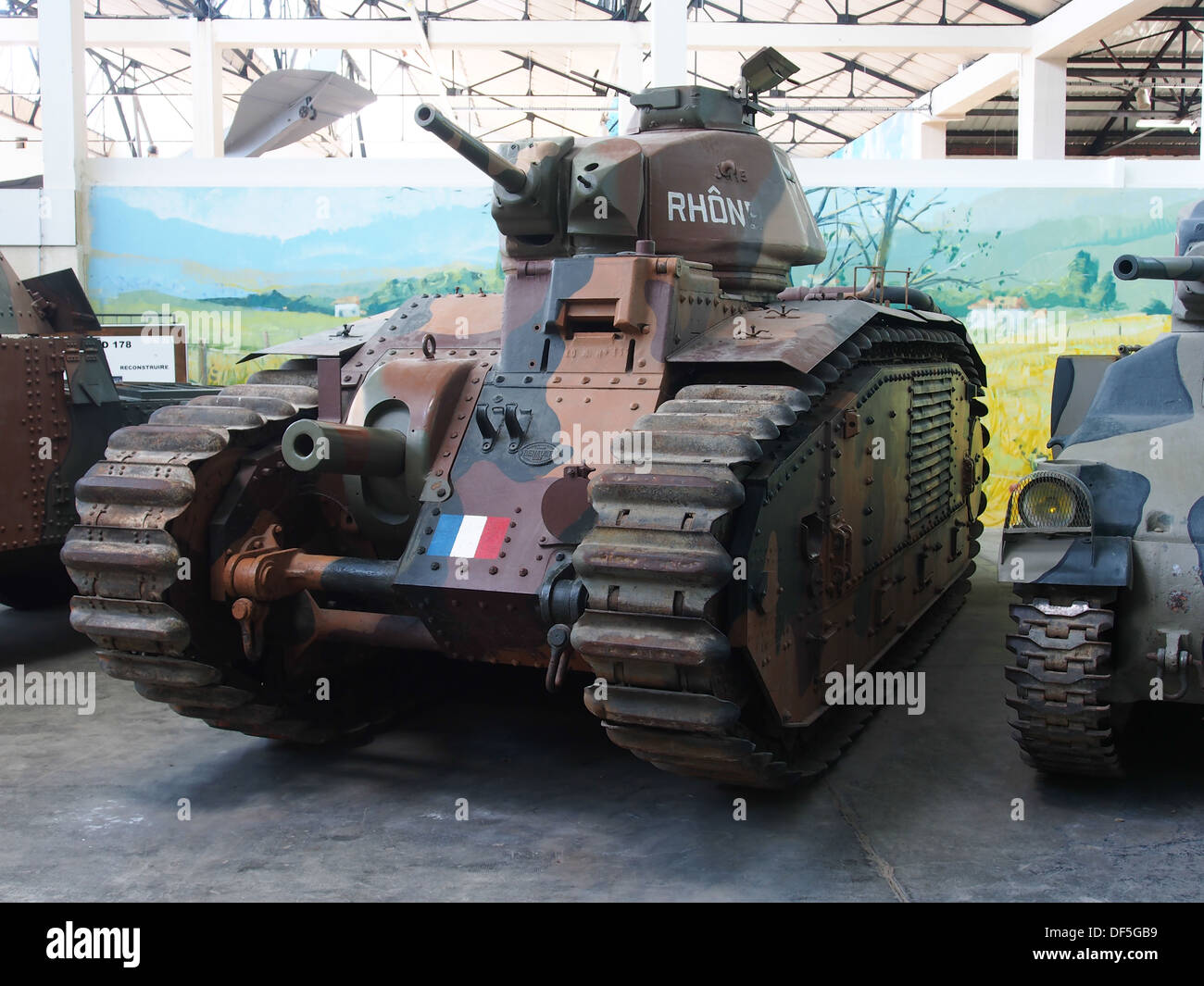 The Renault B1 bis is a French World War II tank displayed at the Musée ...