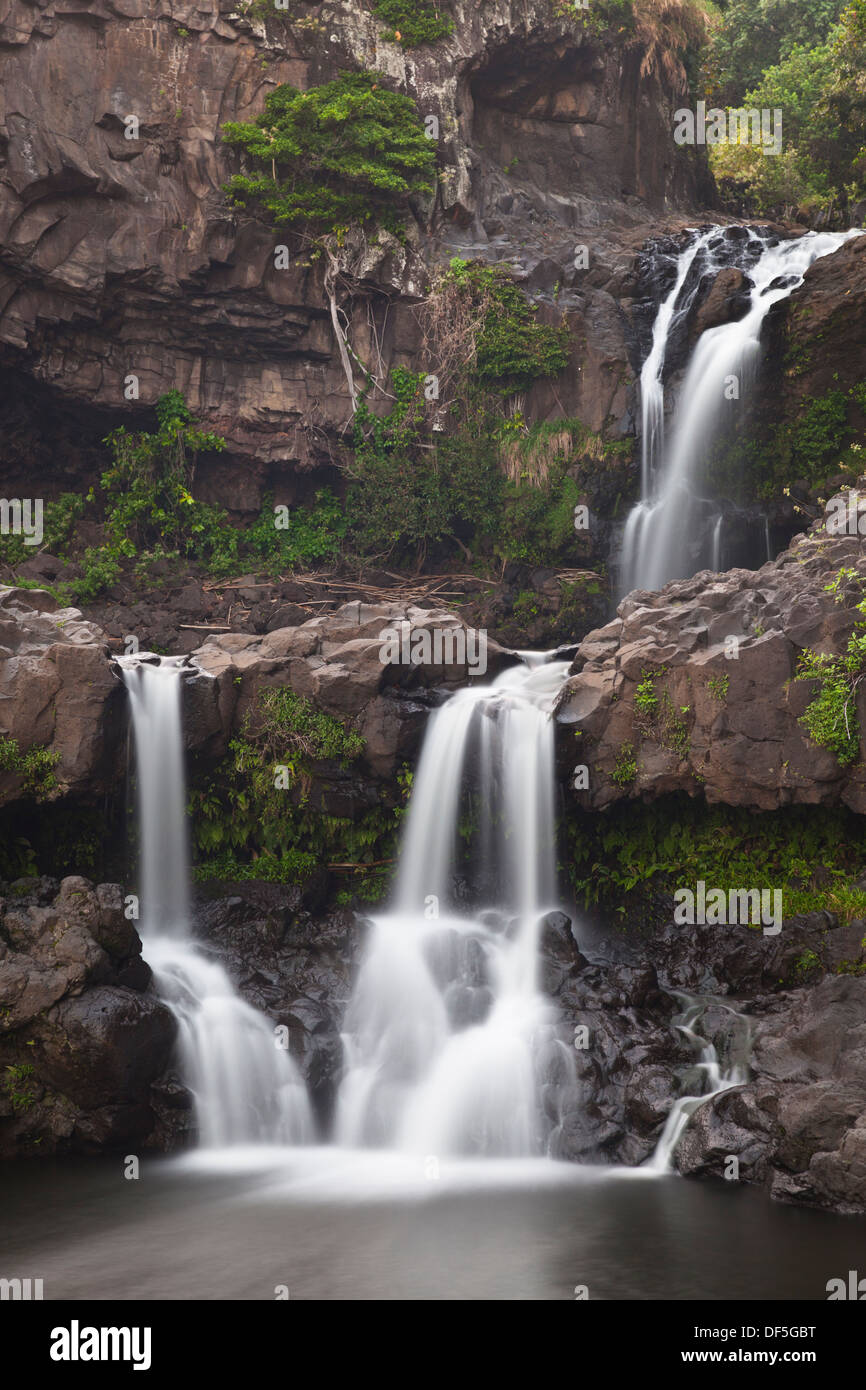 Oheo Gulch and the Seven Sacred Pools in the southeast of Maui, Hawaii ...