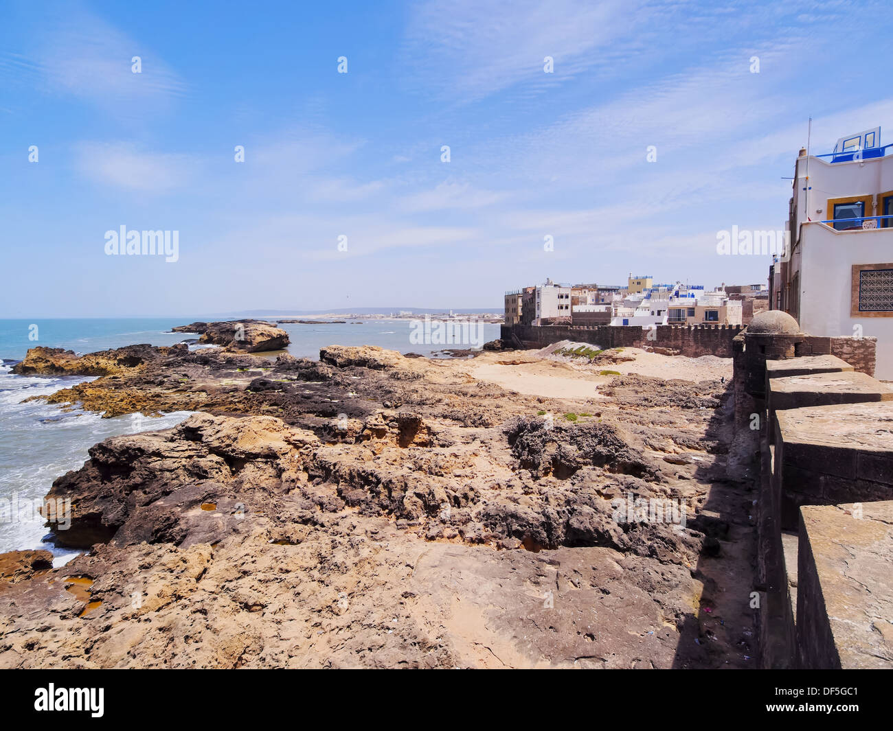 Walls of Essaouira - beautiful city built on the coast of Morocco ...