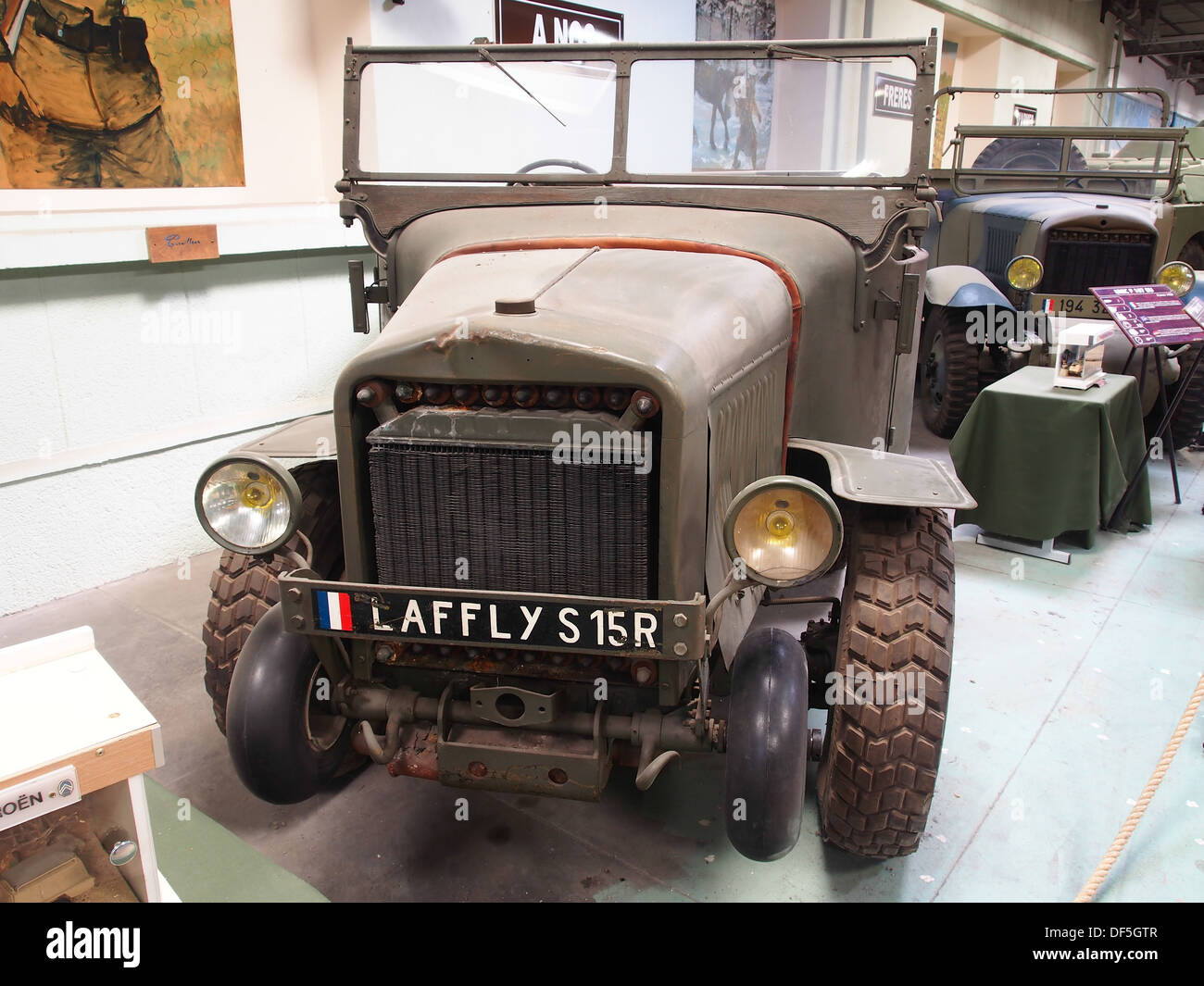The Laffly S 15R is a French military vehicle on display at the Musée ...
