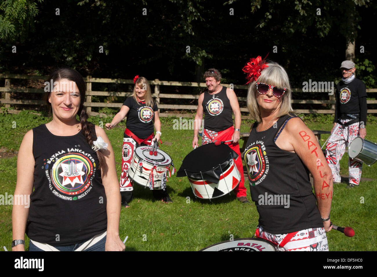 Ingleton UK. 28th September, 2103. Batala Samba Band’s excursion to ...