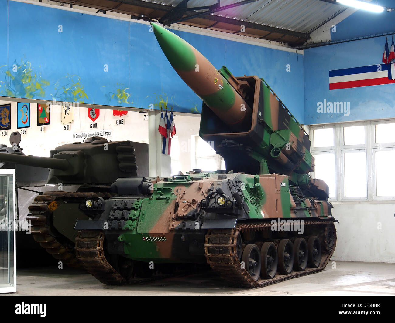 The AMX-30 Pluton is a French-built mobile missile system, displayed at ...