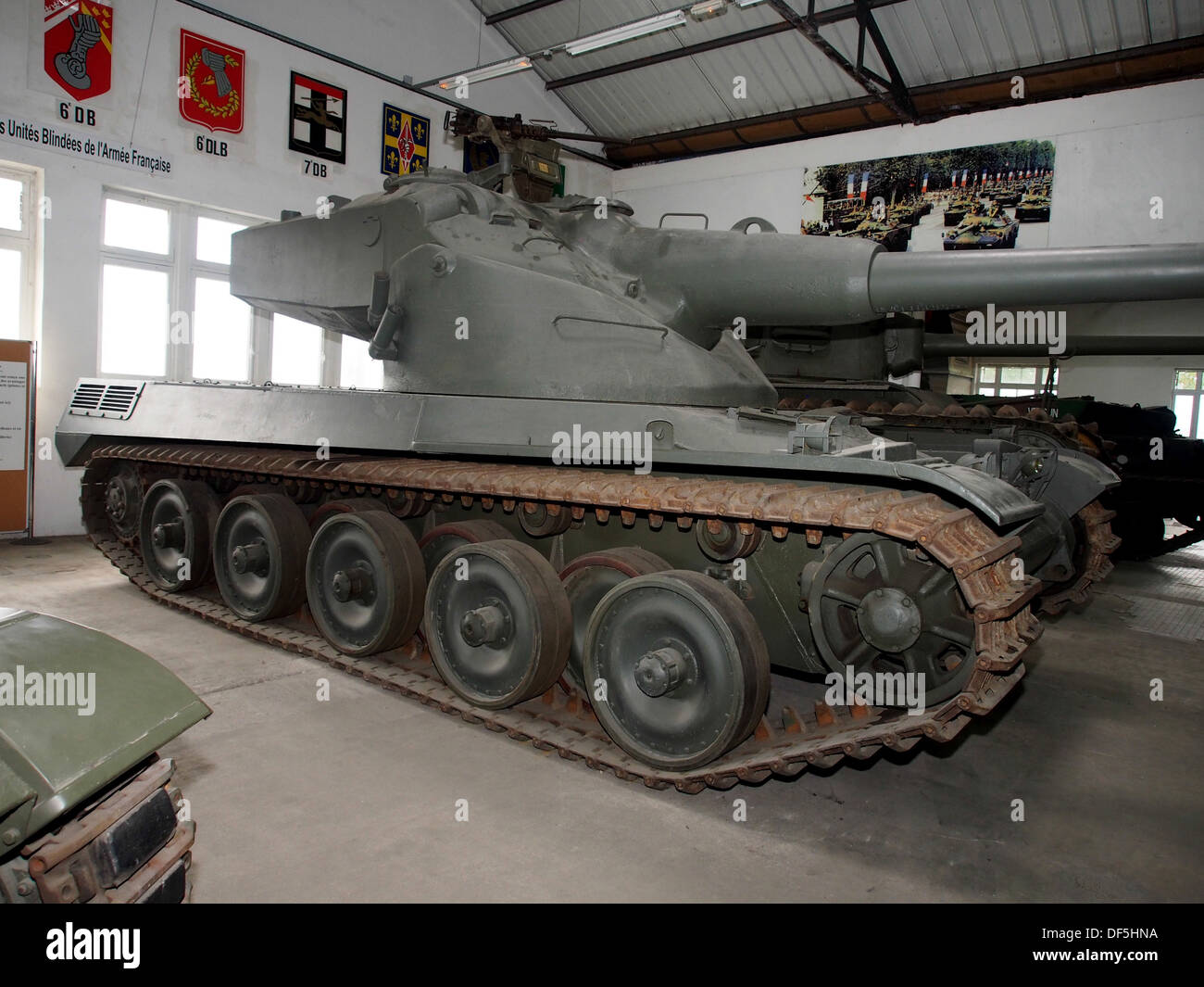 The AMX-50 tank, displayed at the Musée des Blindés in France, is a ...
