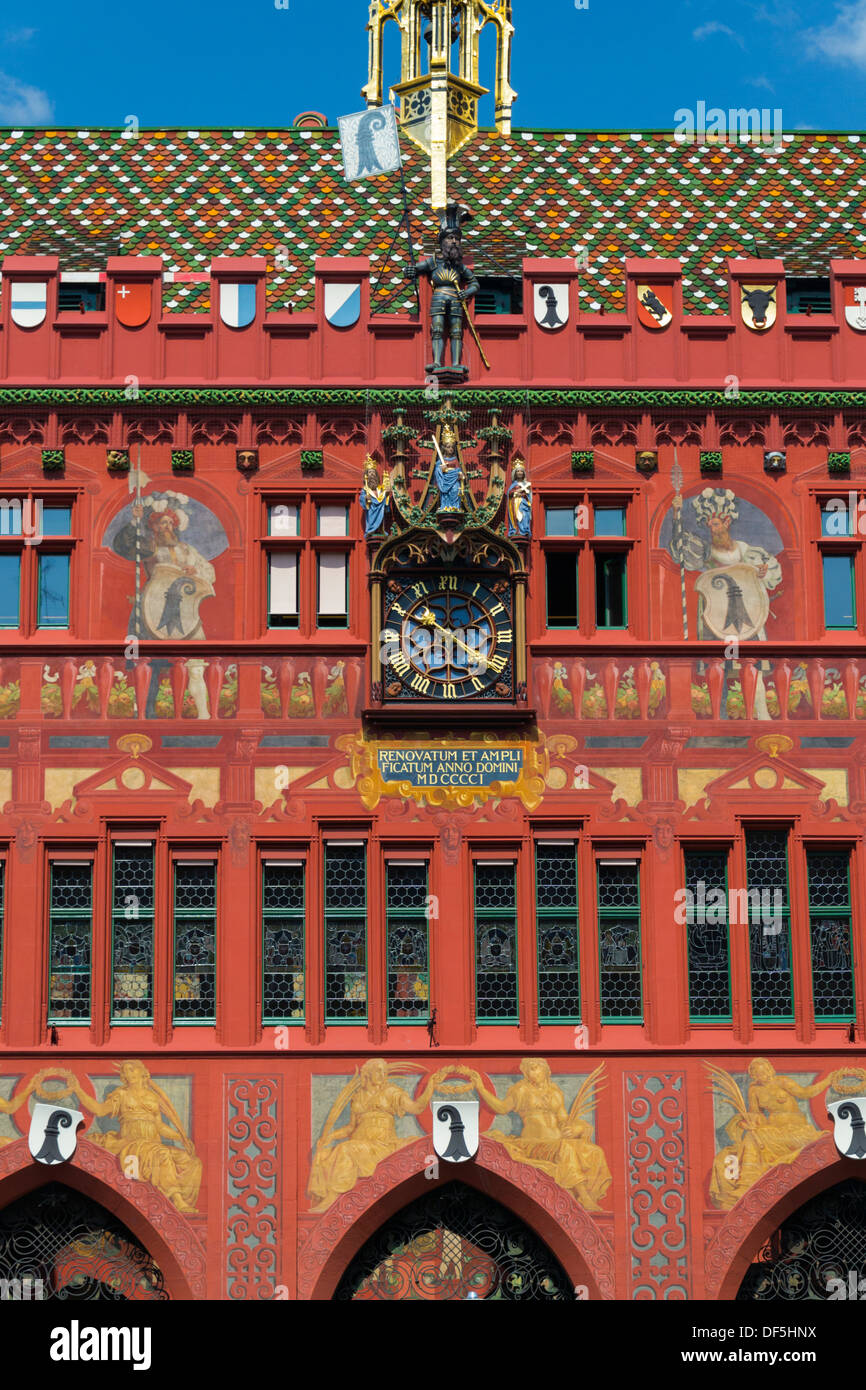 Rathaus (Town hall), Marktplatz, Basel, Switzerland Stock Photo - Alamy