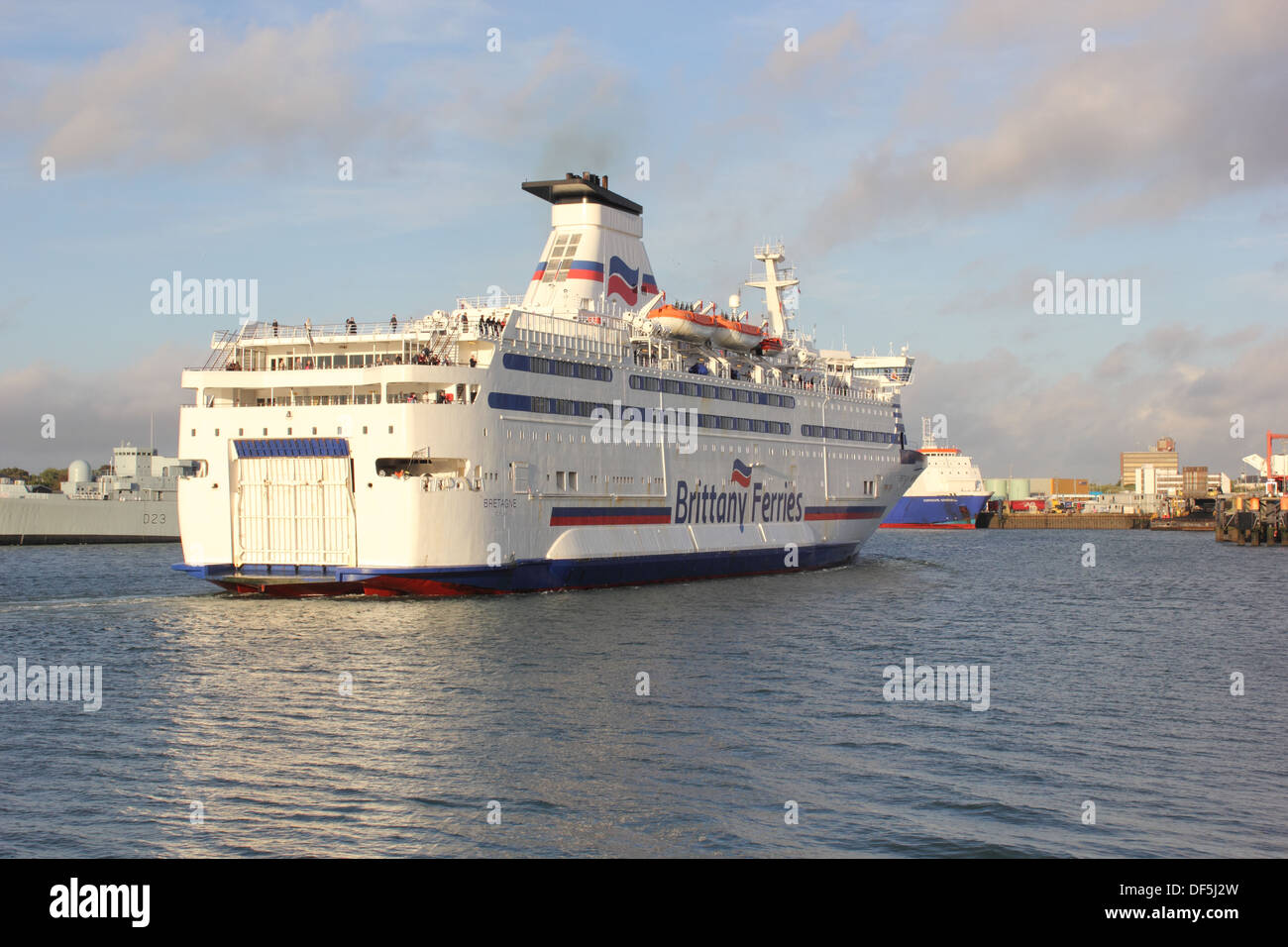 Passenger ferry from france Stock Photo - Alamy