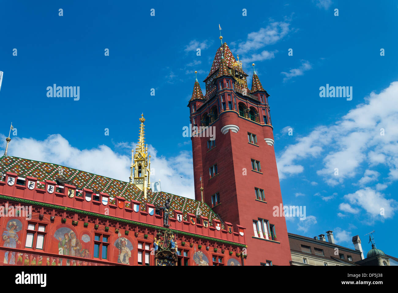 Rathaus (Town hall), Marktplatz, Basel, Switzerland Stock Photo - Alamy