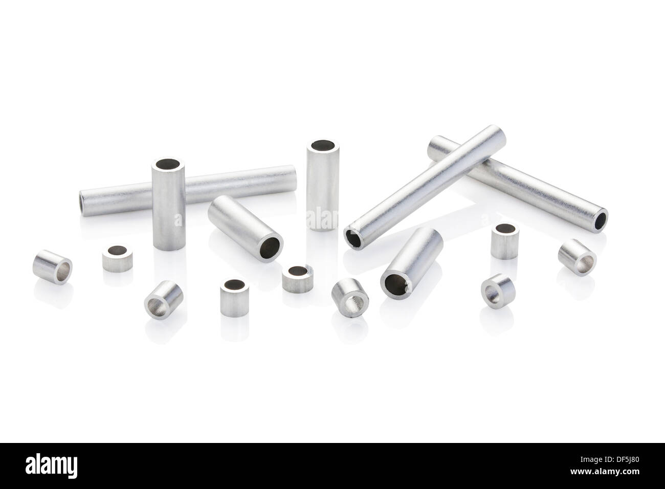 spacers and parts including threaded rod tub in metal and plastic Stock ...