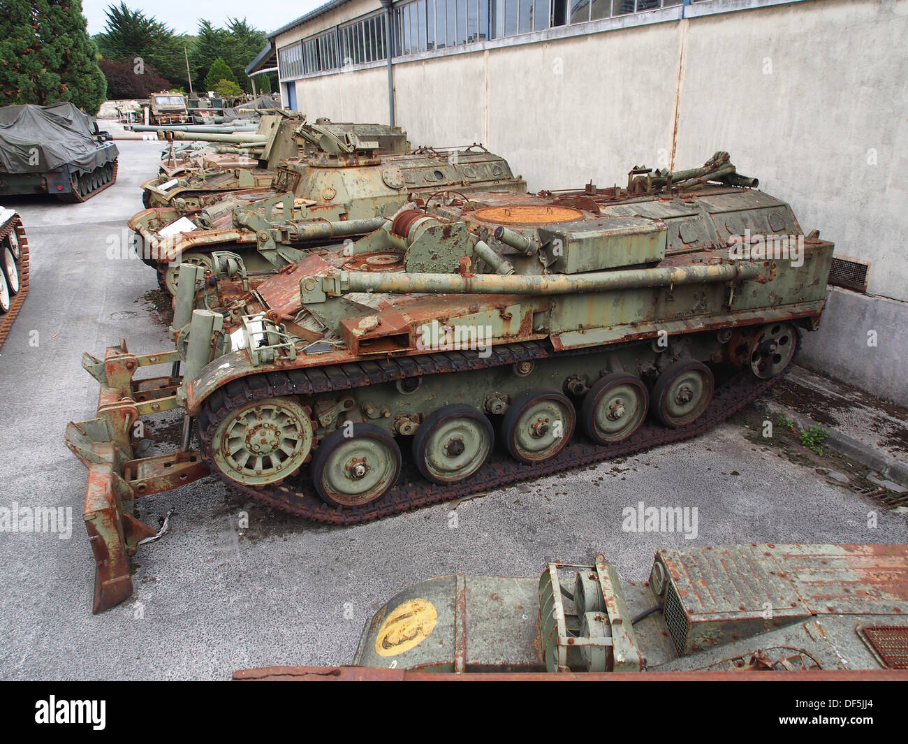 The AMX-13 VCG, displayed at the Musée des Blindés in France, is a ...