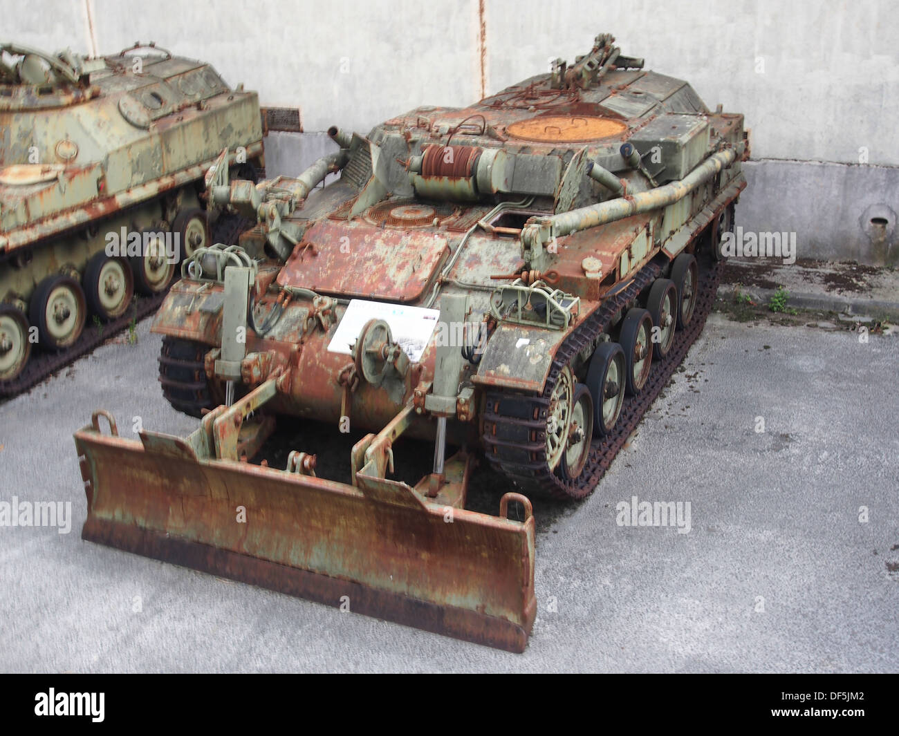 The AMX-13 VCG, displayed at the Musée des Blindés in France, is a ...