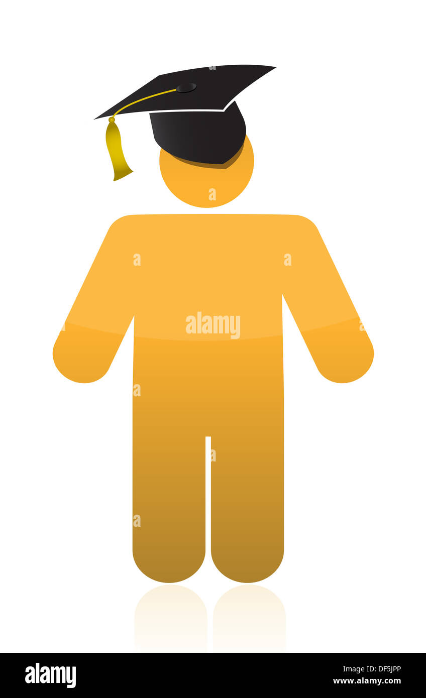 graduation icon illustration design Stock Photo - Alamy