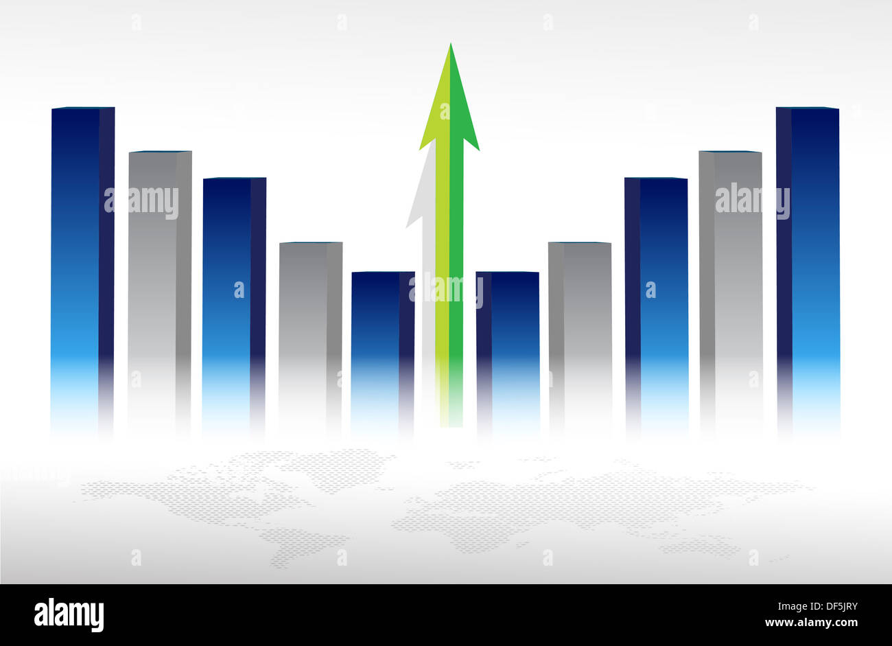 illustration on the concept of economic growth Stock Photo - Alamy