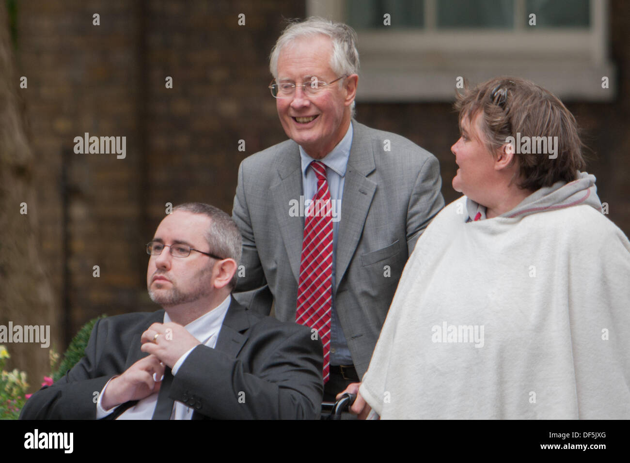 London, UK. 28th Sep, 2013. Wayne Blackburn of War on Welfare (left ...