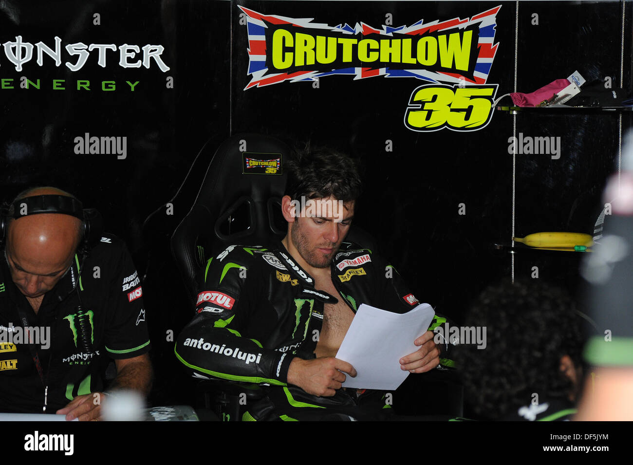 Alcaniz, Spain. September 28th 2013. Cal Crutchlow (Monster Yamaha ...