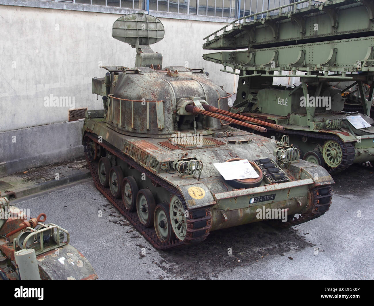 The AMX-13 DCA bi-tube, displayed at the French Armour Museum, is a ...