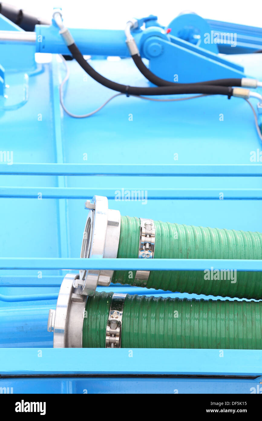 green plastic hose tube industrial detail Stock Photo - Alamy