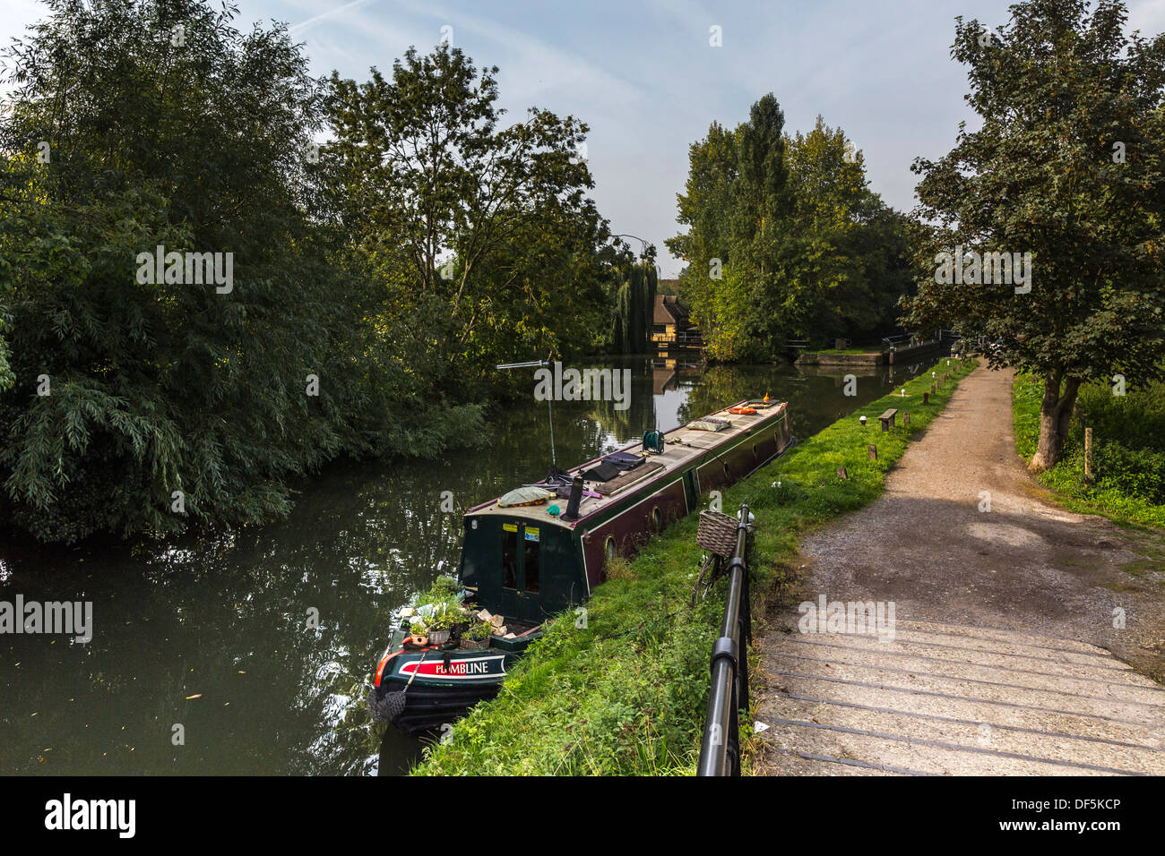 river stort navigation at harlow mill hertfordshire england uk Stock ...
