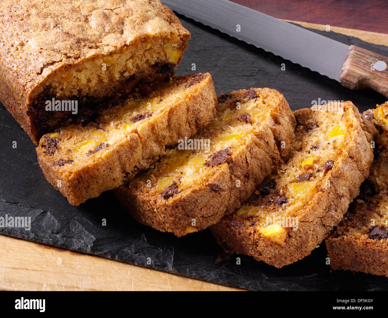 Chocolate mango bread Stock Photo - Alamy