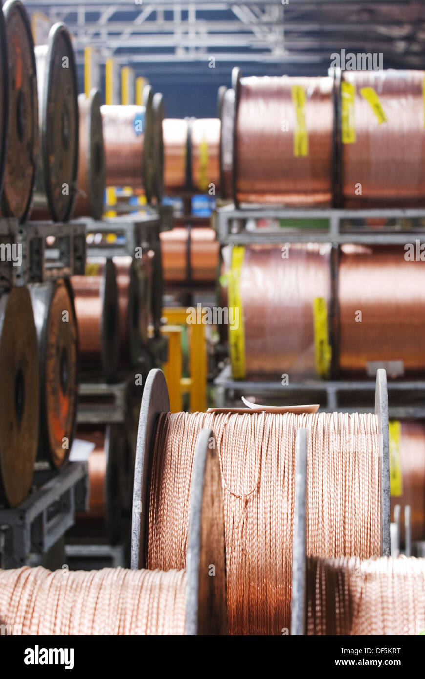 Copper wire roll hi-res stock photography and images - Alamy