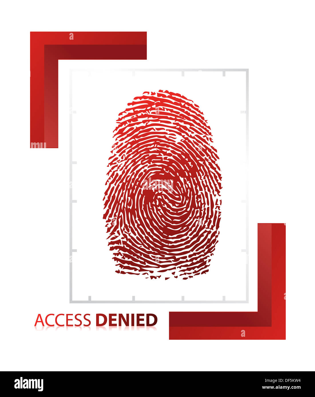 illustration of access denied sign with thumb on isolated background ...