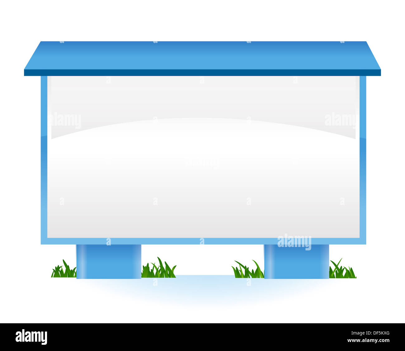 marketing outdoors stand illustration design over white Stock Photo - Alamy