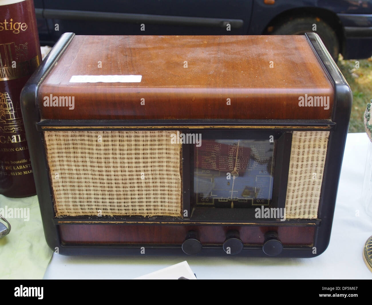 This old radio receiver is a vintage device used to receive radio ...
