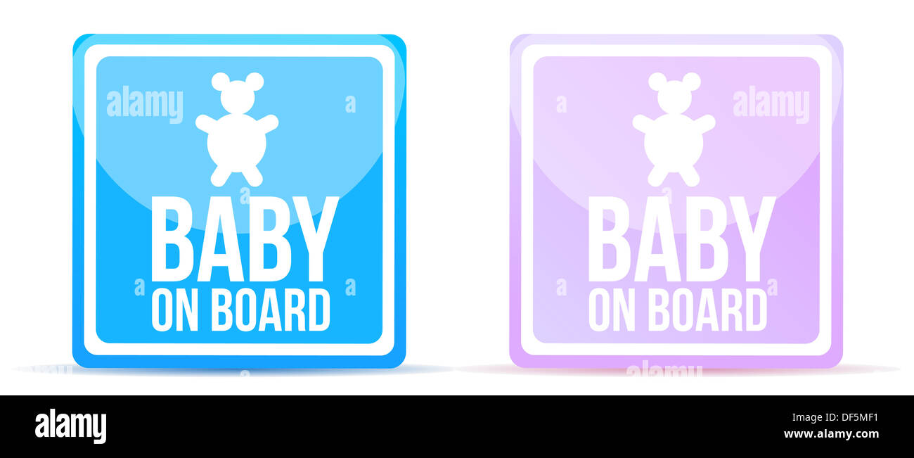 Baby boy on board Cut Out Stock Images & Pictures - Alamy