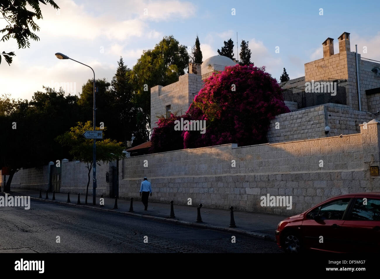 Typical stone house Jerusalem architecture style in Haneviim street in ...