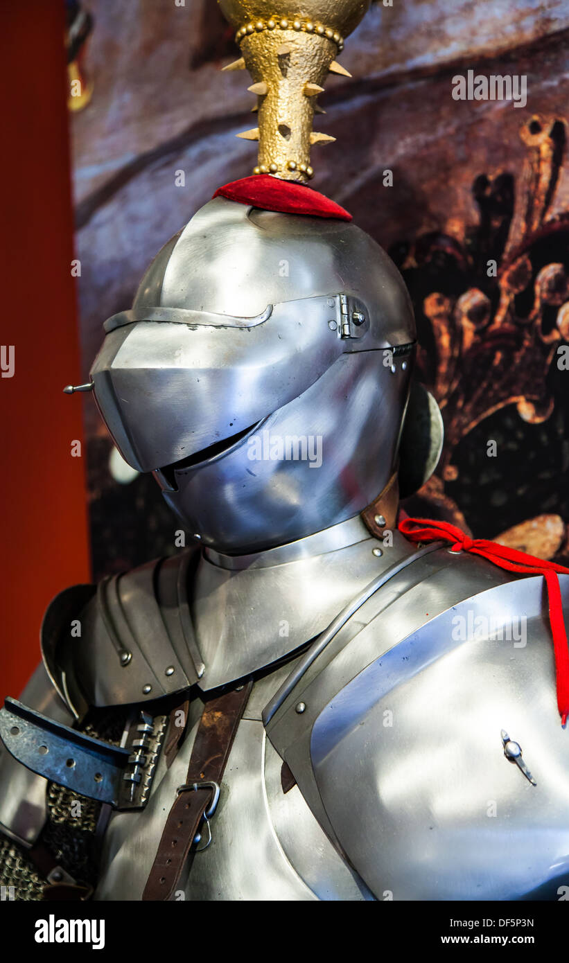 Tuscany, Italy. Detail of an original Medieval armour Stock Photo - Alamy