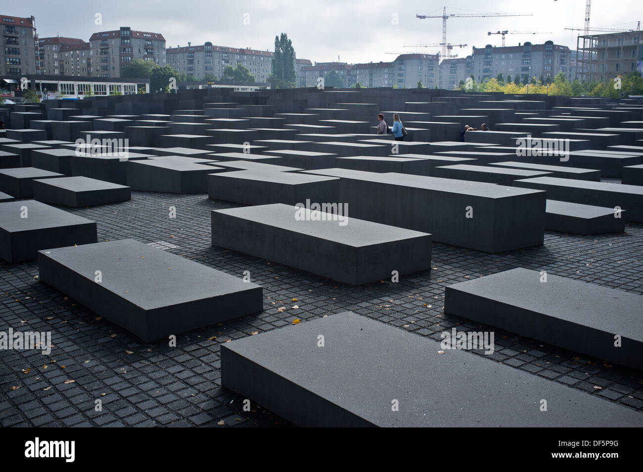 Concrete blocks comprise the Holocaust Memorial on Cora-Berliner ...