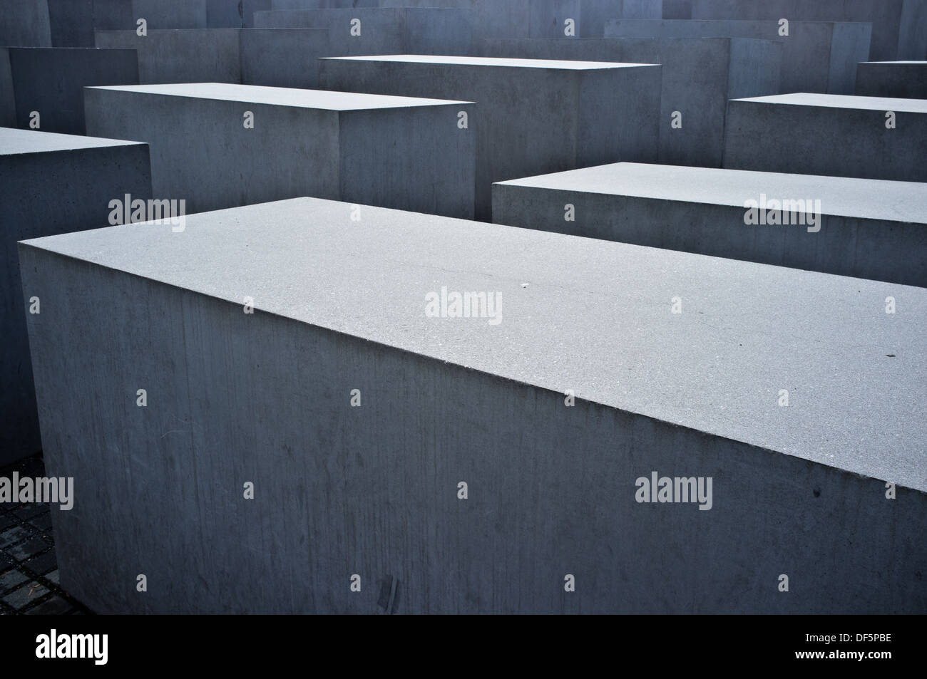 Concrete blocks comprise the Holocaust Memorial on Cora-Berliner ...