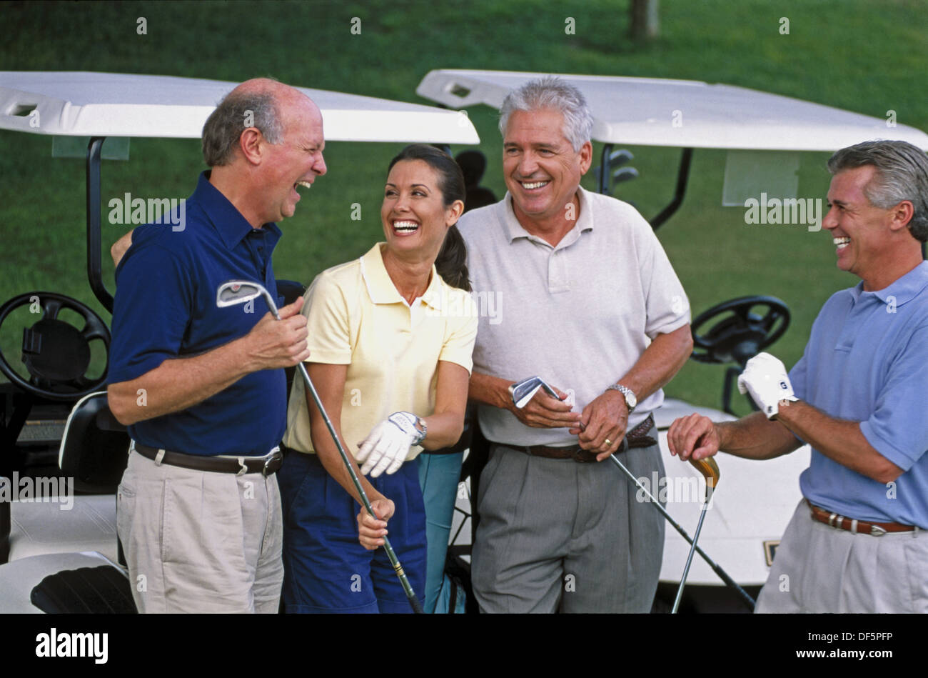 Club female golfer facial hi-res stock photography and images - Alamy