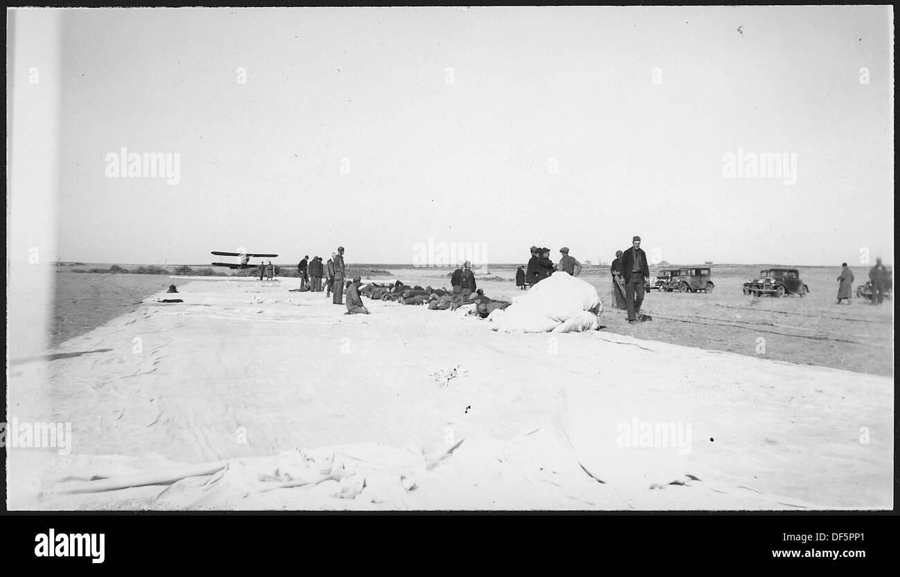 Historic weather balloon Explorer II. Lake Andes NWR, South Dakota ...