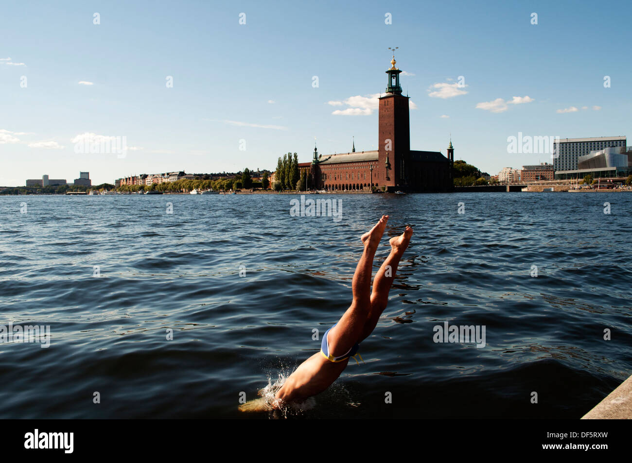 Swimming in Sweden Stock Photo - Alamy