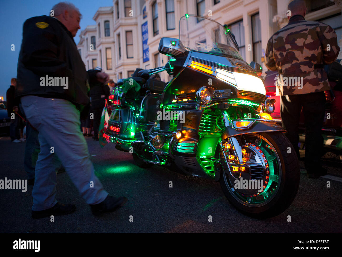 Decorative led motorbike lights on one-of-a-kind or bespoke Honda ...