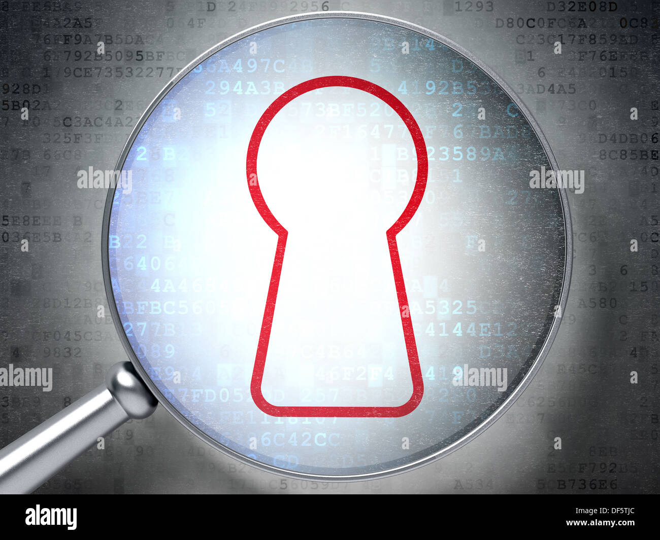 Red padlock binary background hi-res stock photography and images - Alamy