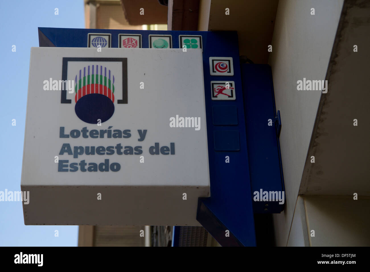 Spanish Lottery sign Stock Photo - Alamy