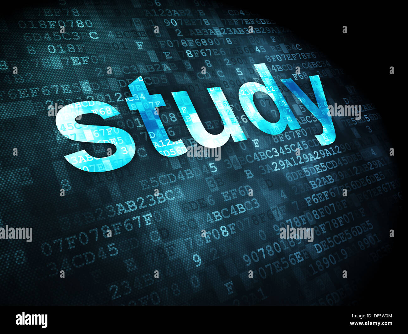 Education concept: study on digital background Stock Photo - Alamy