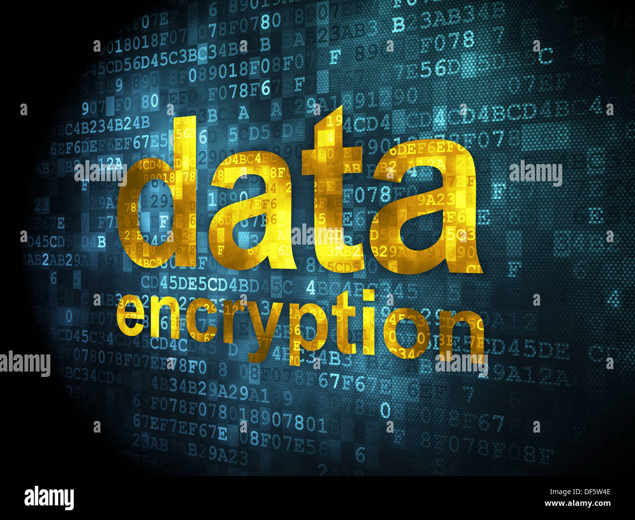 Information concept: data encryption on digital background Stock Photo ...