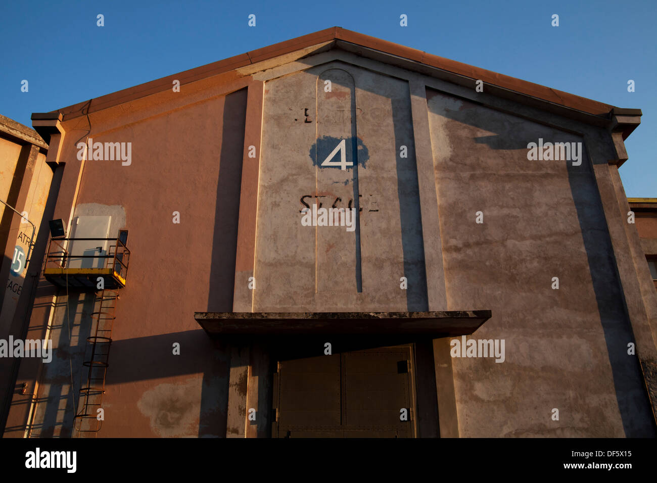 Stage 4 building at Cinecitta film studios in Rome, Italy Stock Photo ...