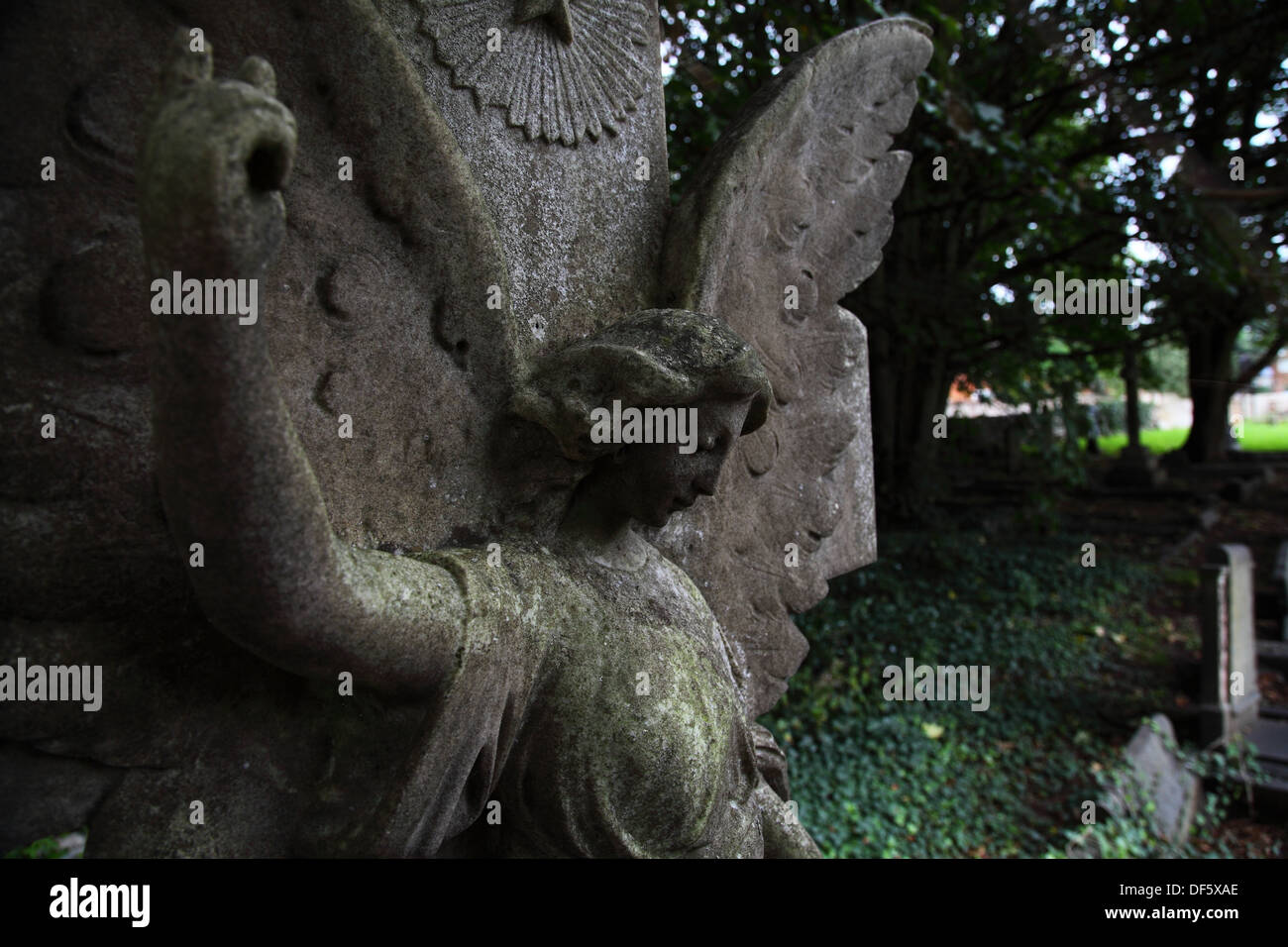 Angel in Cemetary Stock Photo - Alamy