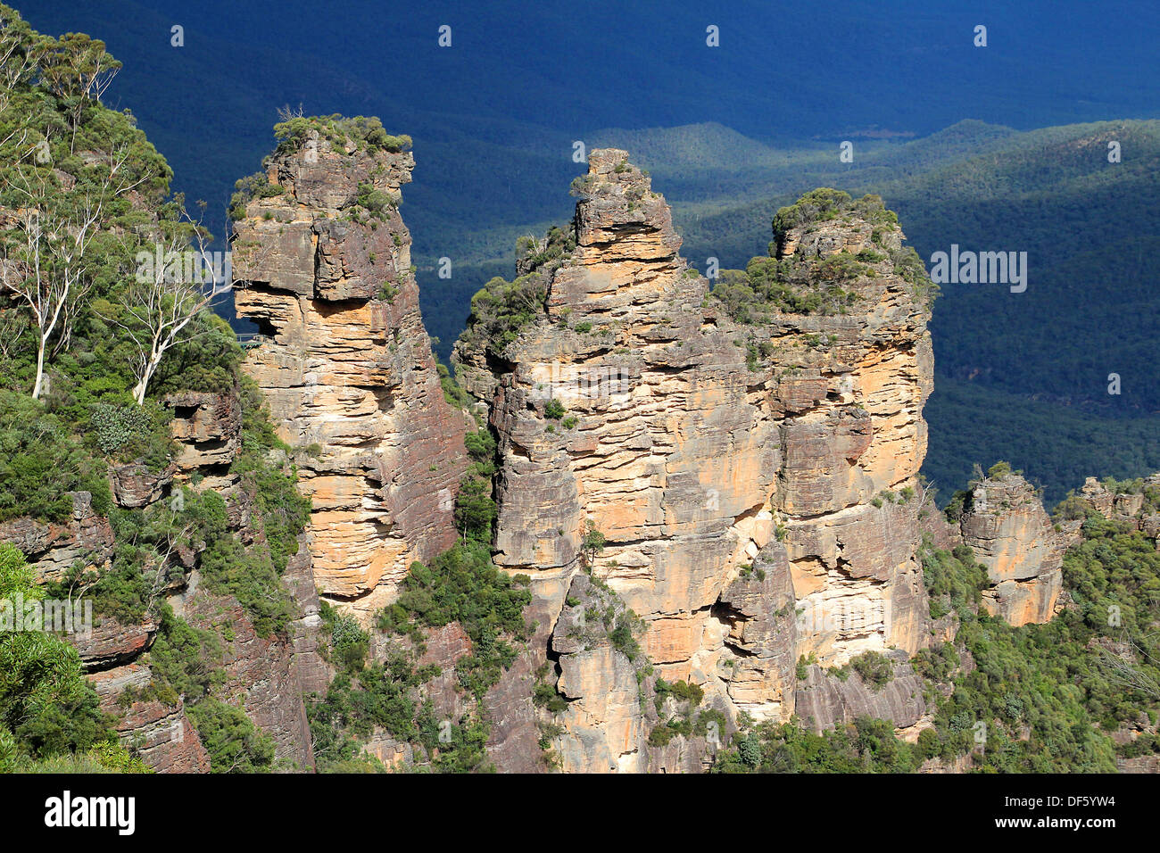 Three Sisters Rock Formation Stock Photo - Alamy