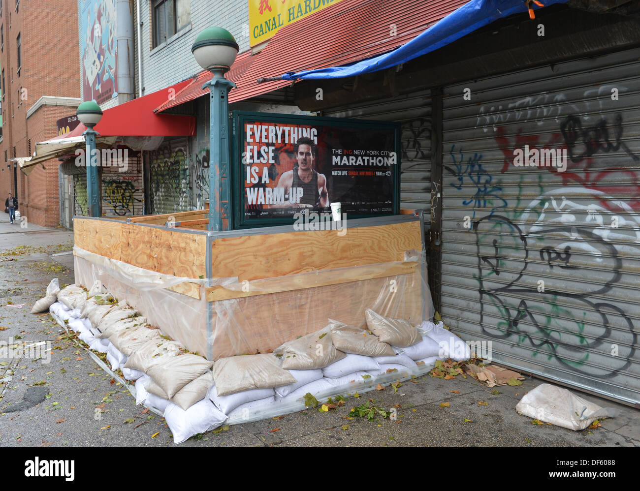 All subway system in New York closed as a result of of Hurricane Sandy ...