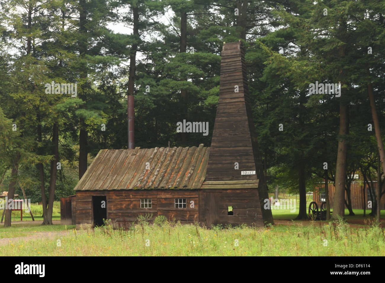 Drake Oil Well Engine House Building Replica. Drake Oil Well Museum ...
